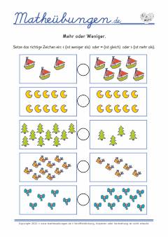 Zählen bis 20 - Mathe-Übungen für die 1. Klasse - Mathematik Übungen ...